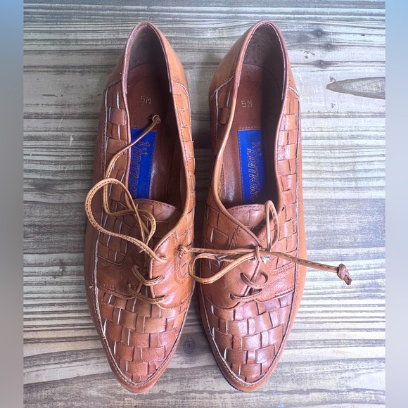 Vintage | Shoes | Vintage Leather Woven | Poshmark